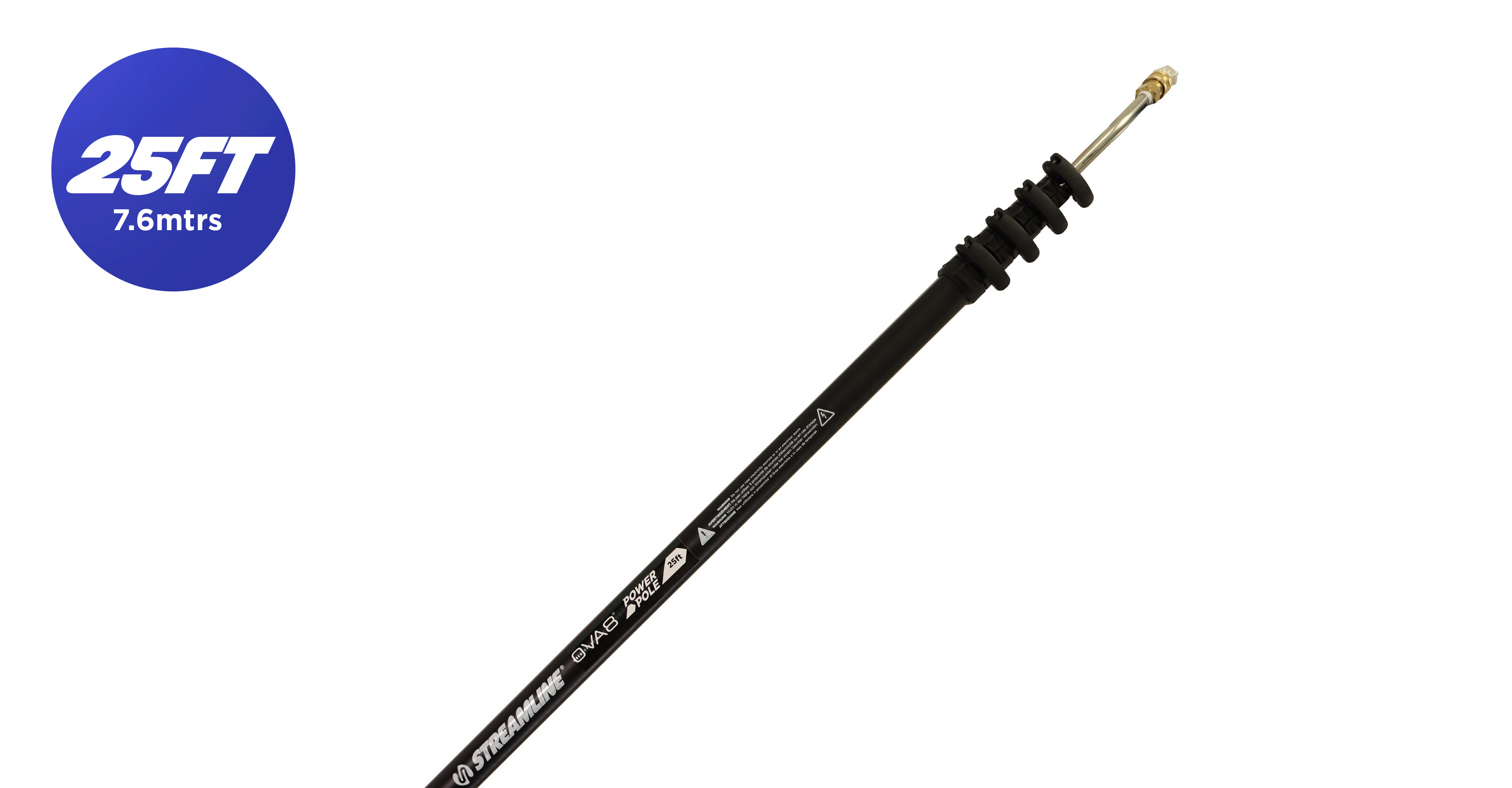 Streamline® OVA8® Power Pole Complete – 25ft reach — Wintecs Window ...