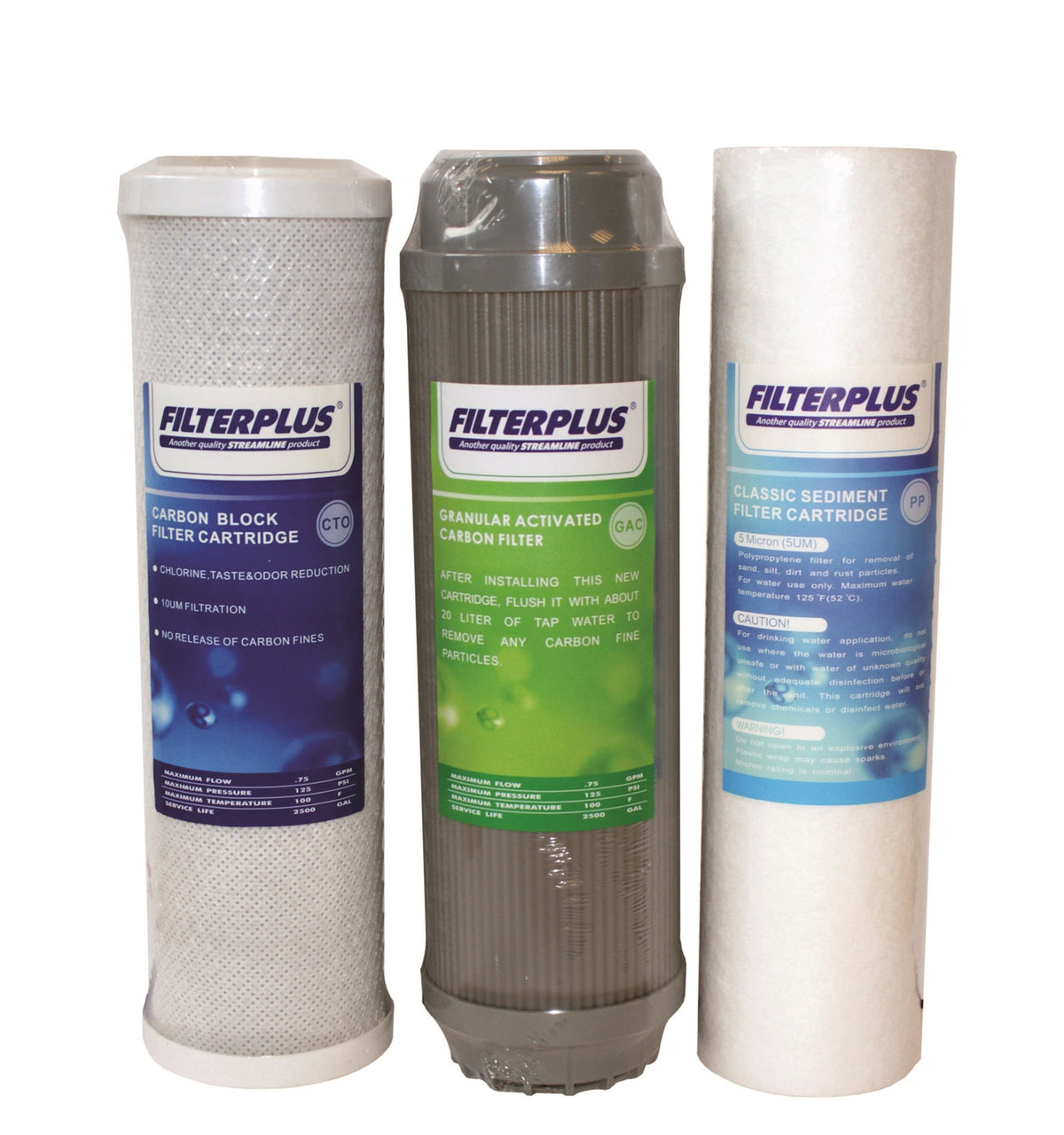 FilterPlus 10" 5 micron Prefilter Kit 300/600GPD-F — Wintecs Window Cleaning Equipment